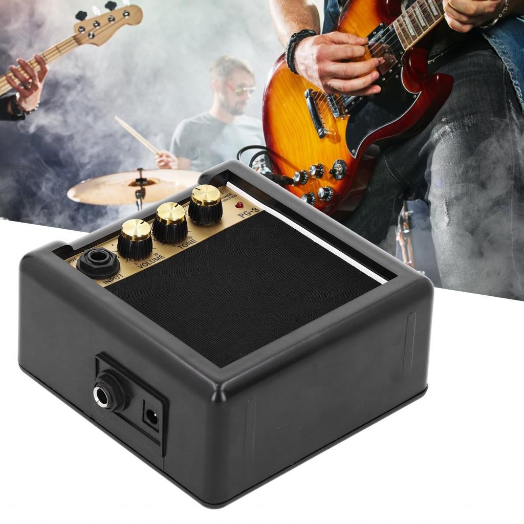 Guitar Amplifier Bass Speaker Mini Portable PG-3 3W for Electric ...