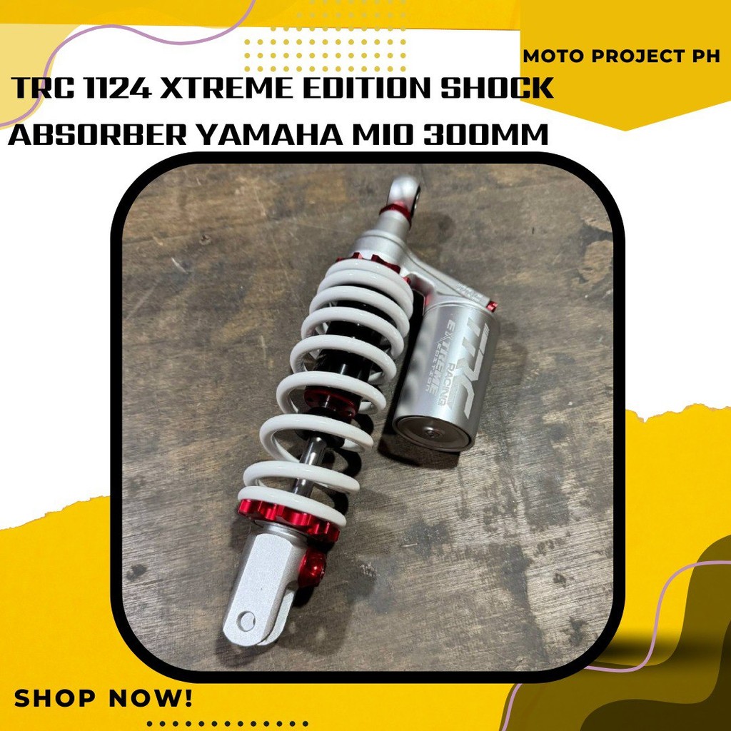 TRC racing ph rear shock absorber 1124 300mm yamaha mio | Shopee ...
