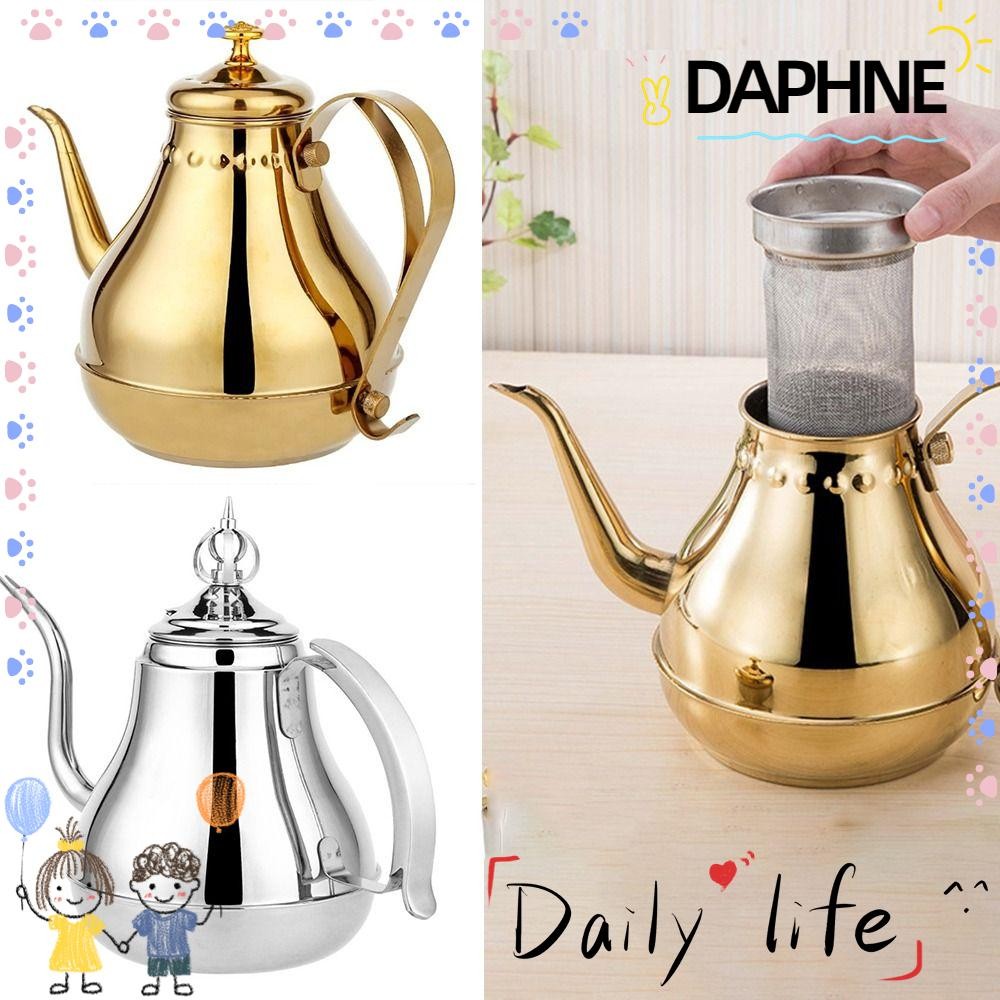 DAPHNE Water Kettles, Water Container Stainless Steel Long Mouth Pot ...