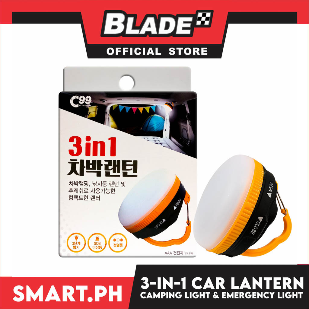3in1 Car Lantern Camping Light And Emergency Light | Shopee Philippines