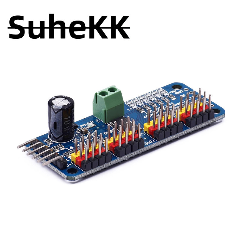 PCA9685 16 Channel 12 bit PWM Servo Motor Driver I2C IIC Module for ...