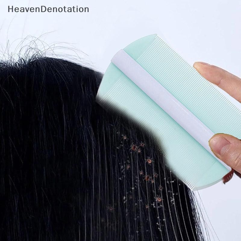 HCC Bamboo Lice Comb Double-sided Super Dense Teeth Remove Dandruff ...