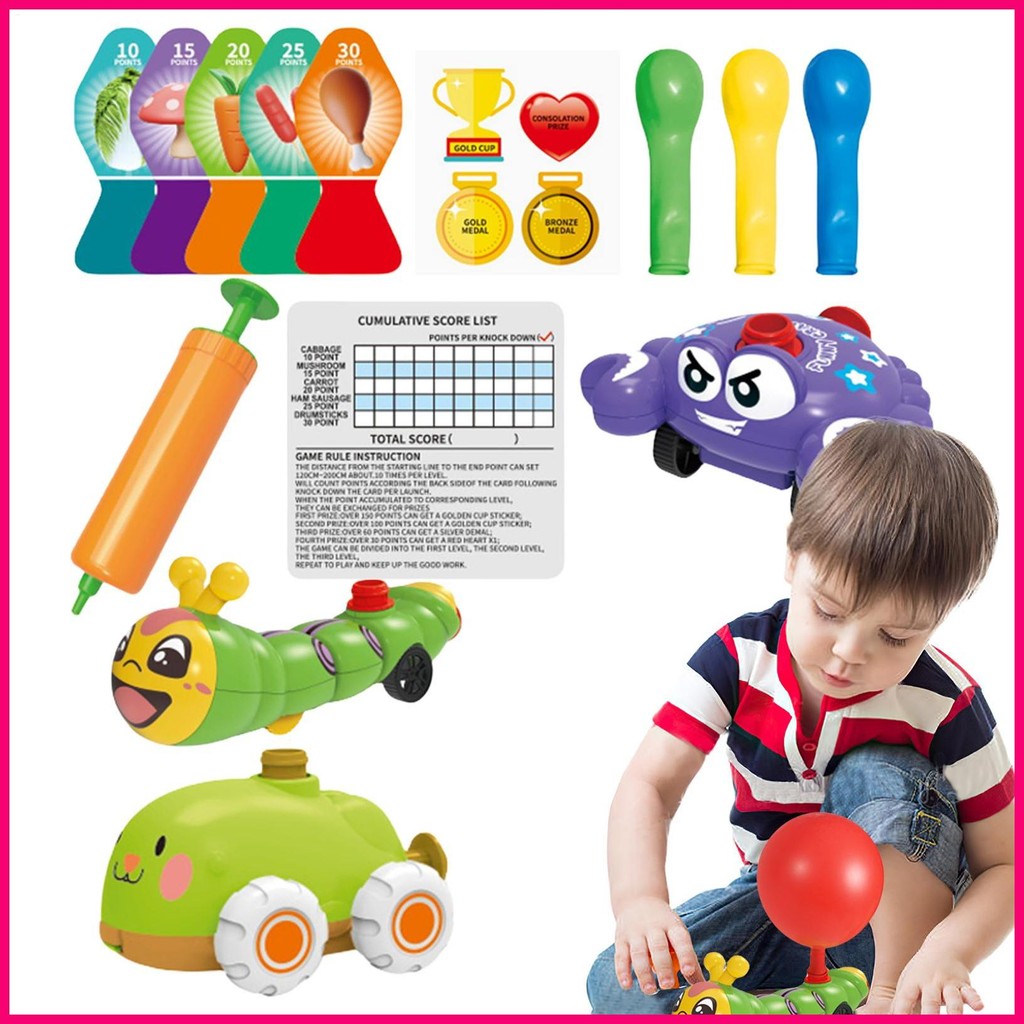 Balloon Powered Launch Car Power Caterpillar Balloon Powered Car Toys ...