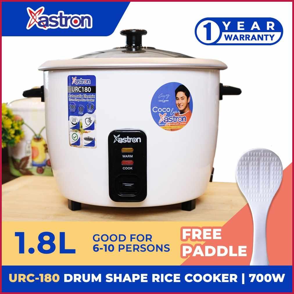 Astron*X@URC-180 h)Drum}A)Shape}Mn)Rice}Dc)Cooker}pG)(White)}LE)| 10 ...