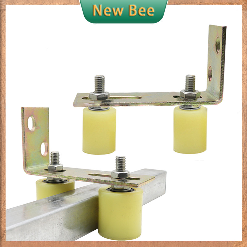 1 Set Sliding Gate Top Guide Nylon Rollers with L Bracket Set Nylon ...