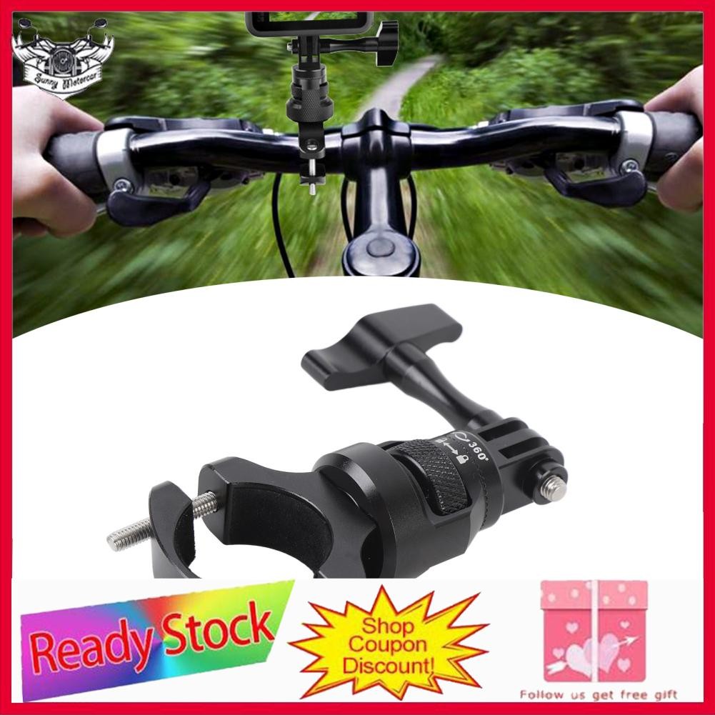 Sunnyhousess Handlebar Camera Mount Clamp Black Aluminum Alloy 360 ...