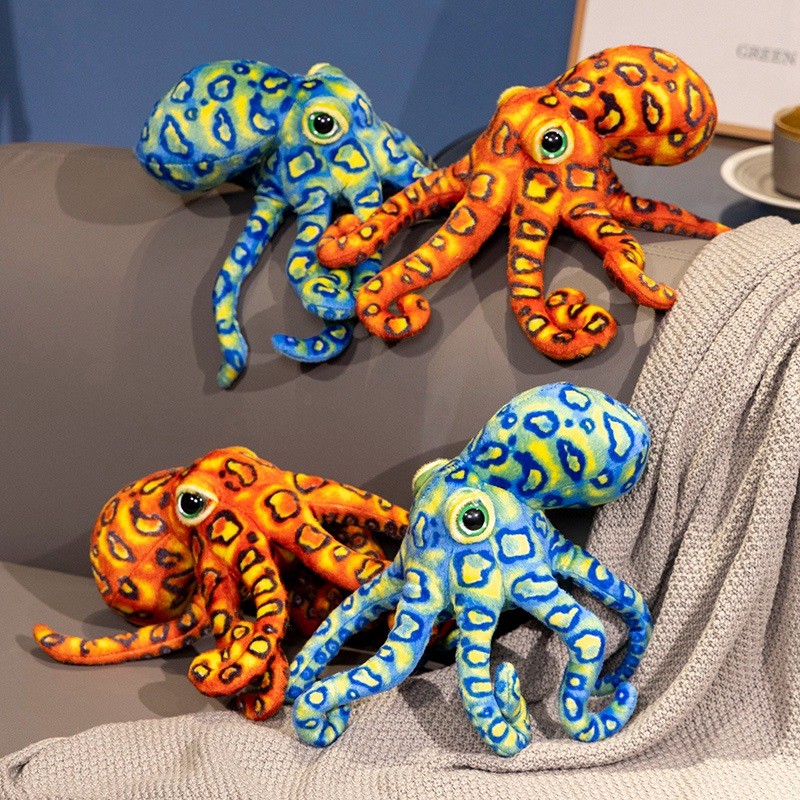 Simulation Octopus Plush Toy Cute Stuffed Marine Animals Octopus Dolls ...