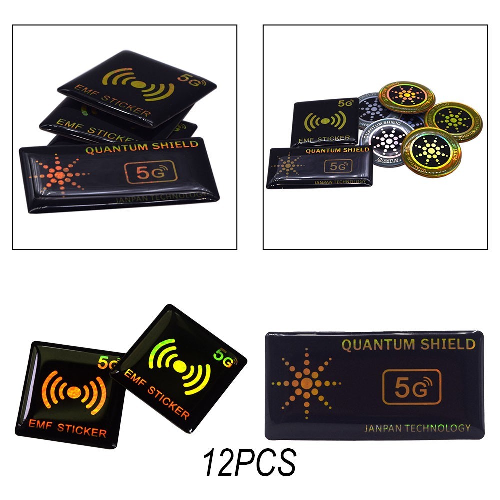 12 EMF Protection Stickers for Electronic Devices Radiation Neutralizer ...