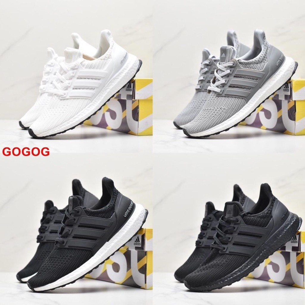 Stock Ready Ultra Boost UB 4.0 Breathable Running shoes Men Women Soft Running Sneakers | Shopee ...