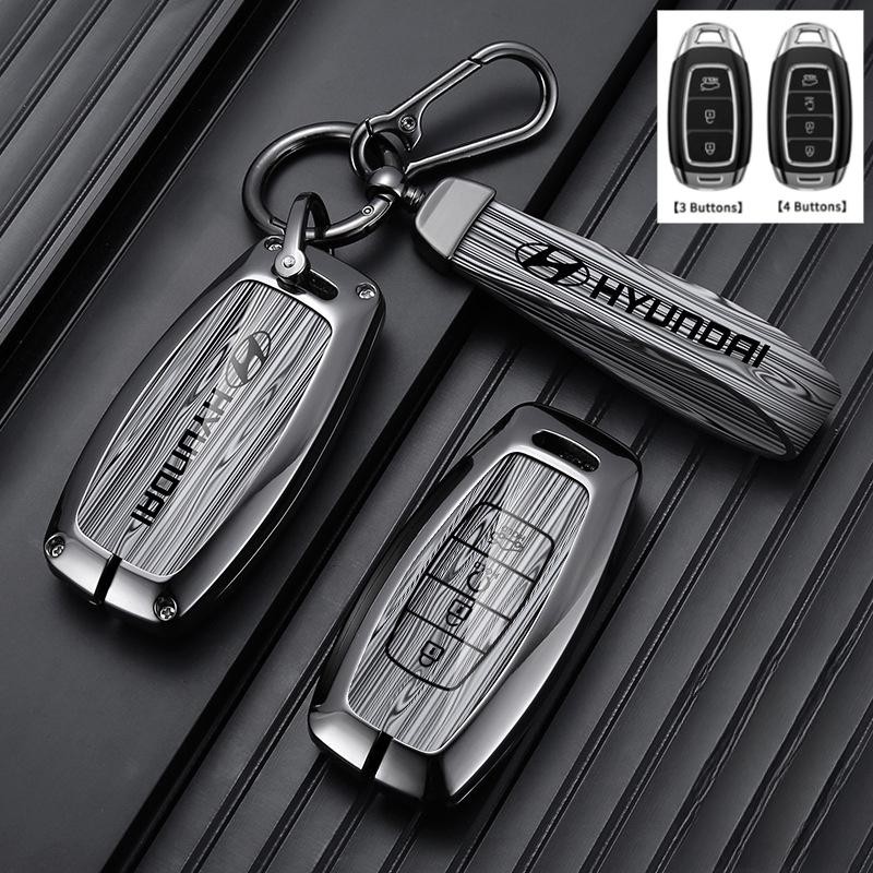 Remote Car Key Case Cover for Hyundai Accent/ KoNa/ Santafe Metal Key ...