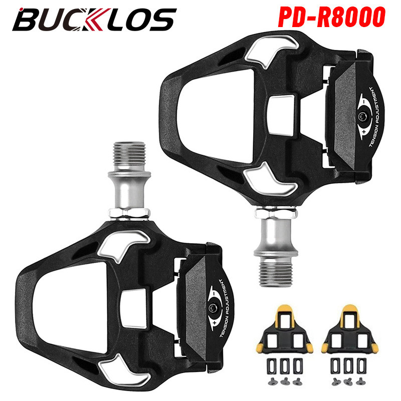 BUCKLOS Cleats Pedal PD-R8000 SPD-SL Road Bike Cleat Pedals Sealed Bearings RB Pedal Bicycle ...
