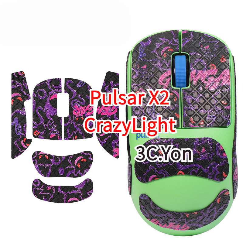 Mouse Skin Pulsar X2 Crazylight Wireless Gaming Mouse Gaming Gears Anti ...
