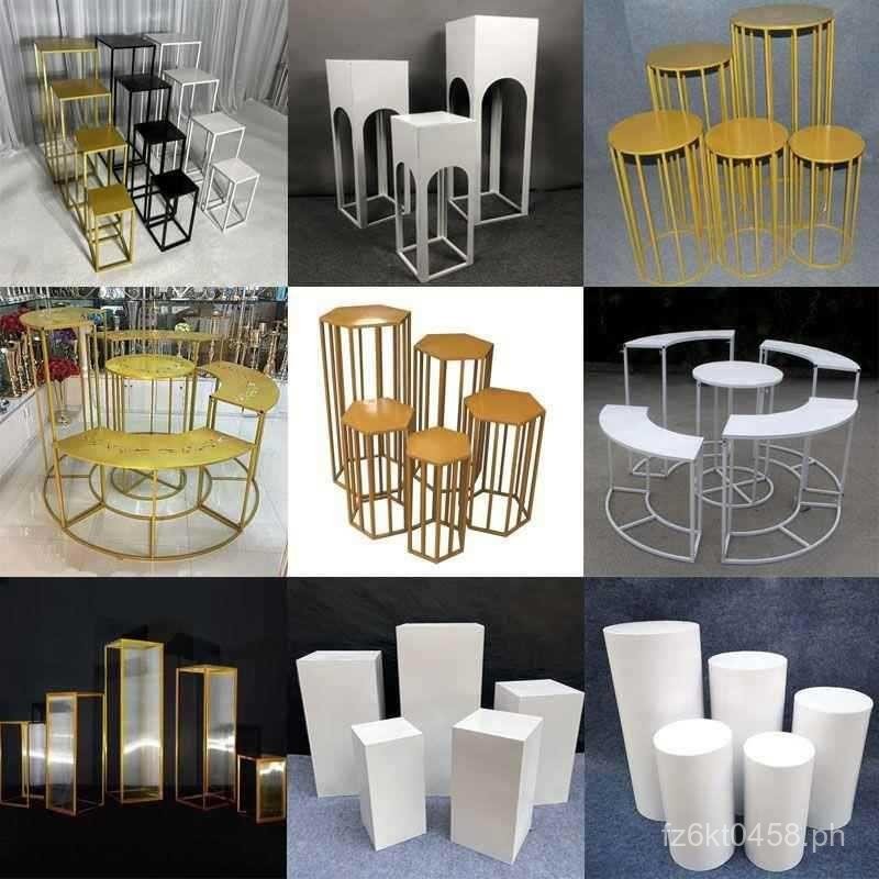 Geometric Dessert Table Round Table Wedding Road Guide Ornament ...