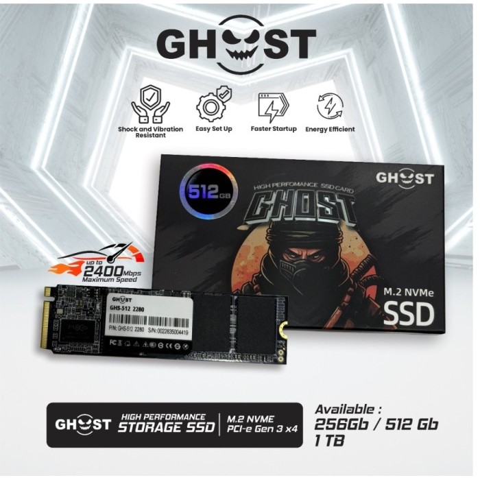 Ssd GHOST 512GB M.2 NVMe PCIe GEN 3 X4 SSD 512 GB | Shopee Philippines