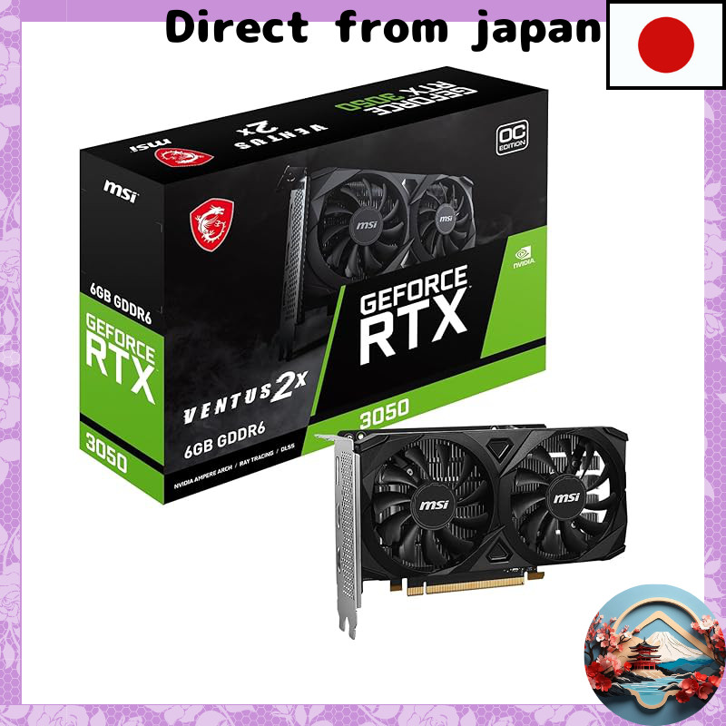 MSI GeForce RTX 3050 Graphics Card - Dual Fan, OC - 6GB - Low Profile ...