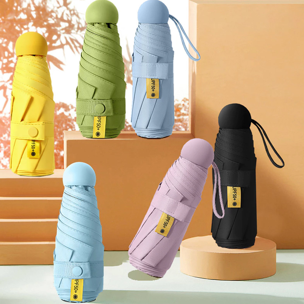 SSS Ultra-Light Mini Umbrella Sun Umbrella Capsule Umbrella Folding UV ...