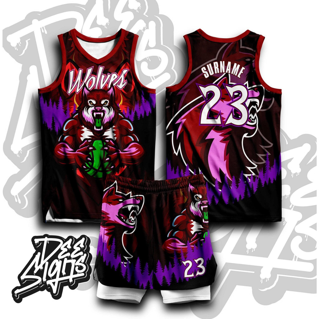 NEW WOLVES 12 CUSTOMIZE OF NAME & NUMBER FOR FREE BASKETBALL JERSEY ...