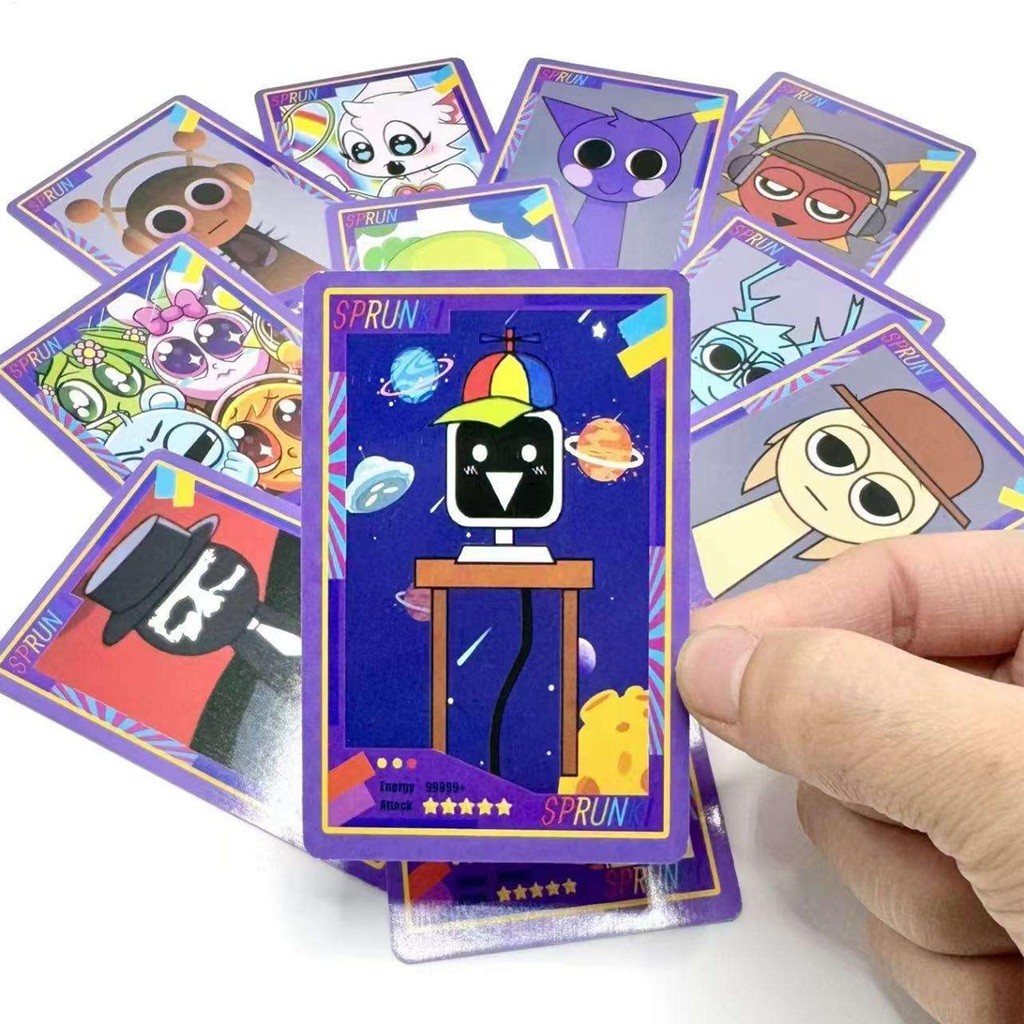 For Sprunki Anime Collection Card 54X Character Collection Card Anime ...