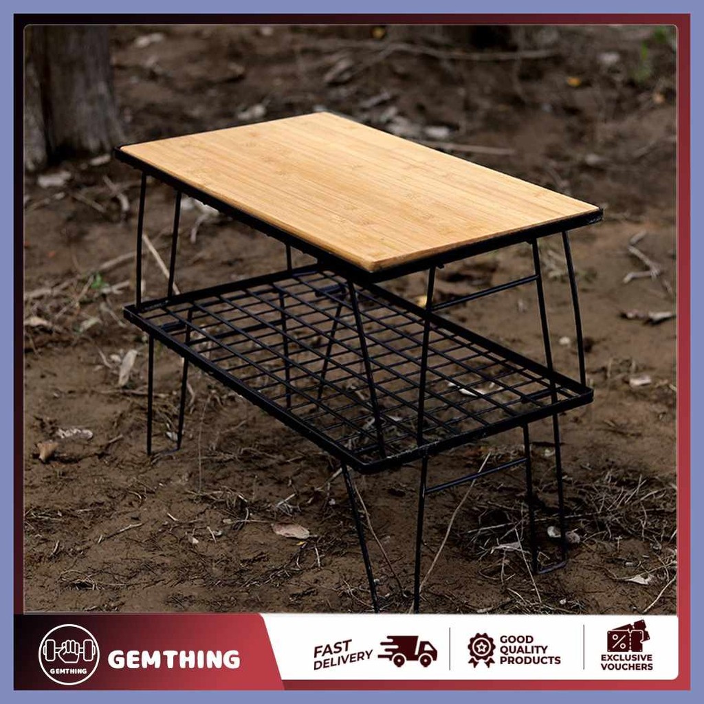 Outdoor+h]Folding&Wm]Iron)Fy}Mesh>Eg}Table>qR}Bamboo>bY}Board>gP}Table ...