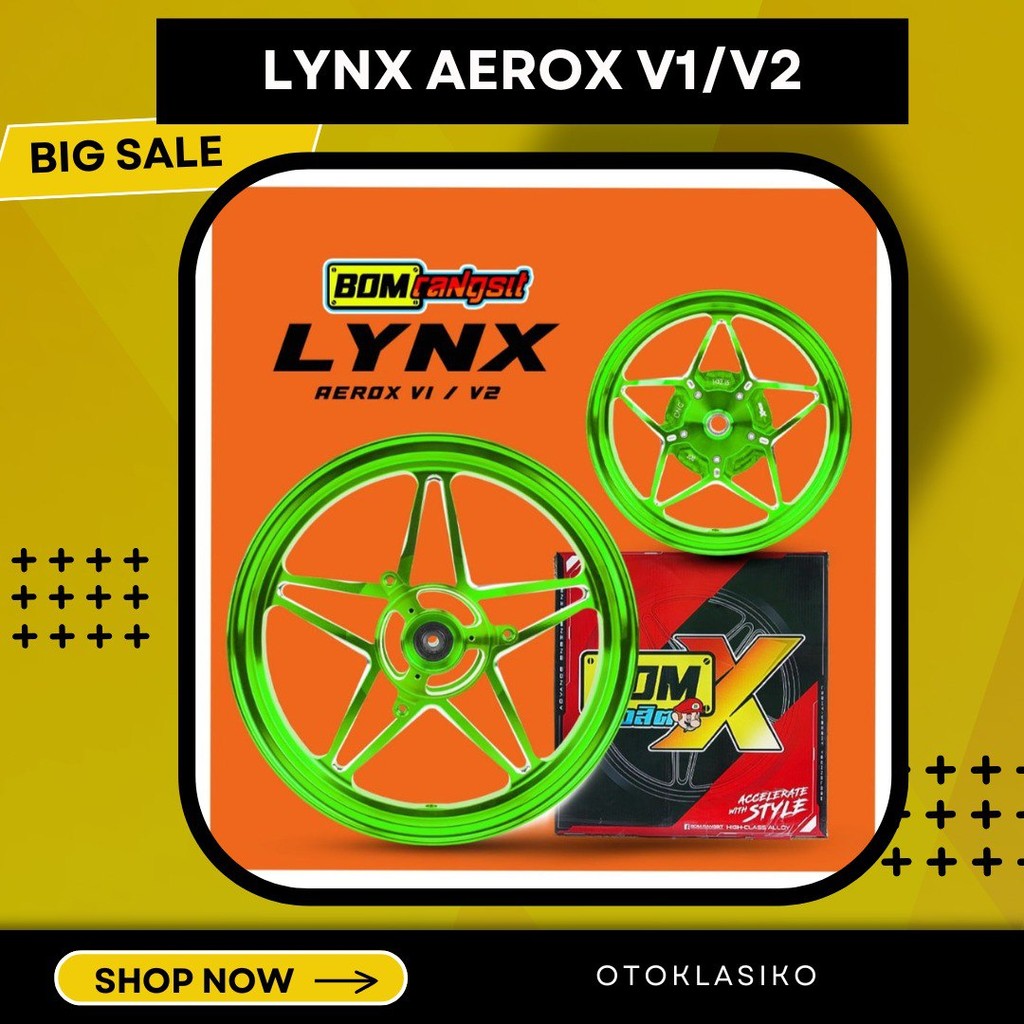 Bom Rangsit bom x Mags 5 lynx star design yamaha aerox v1 / v2 | Shopee ...