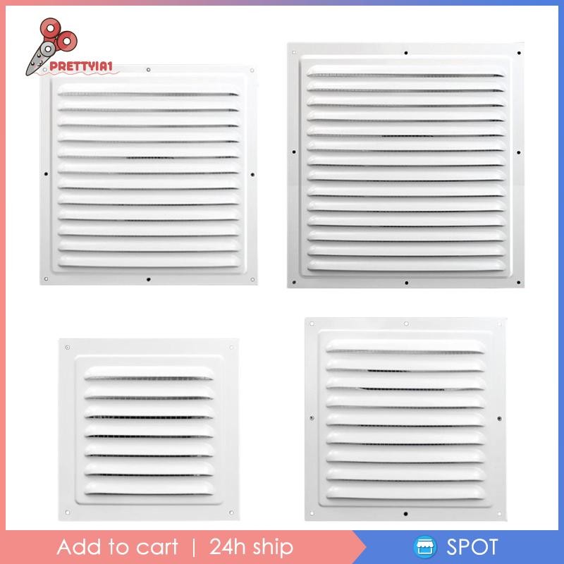 [Prettyia1] Vent Cover White Aluminum Alloy Square Return Grill Cover ...