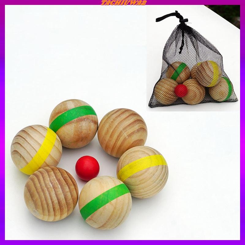 [Tachiuwa2] 7 Pieces Bocce Balls Set Outdoor Balls Sport Playground ...