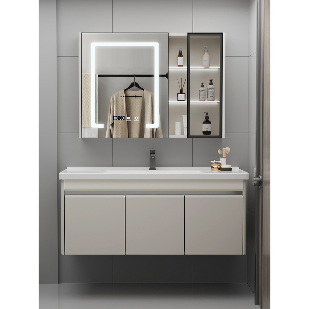 Bathroom Ceramic Integrated Wash Basin Countertop Sink Wash Basin Face ...