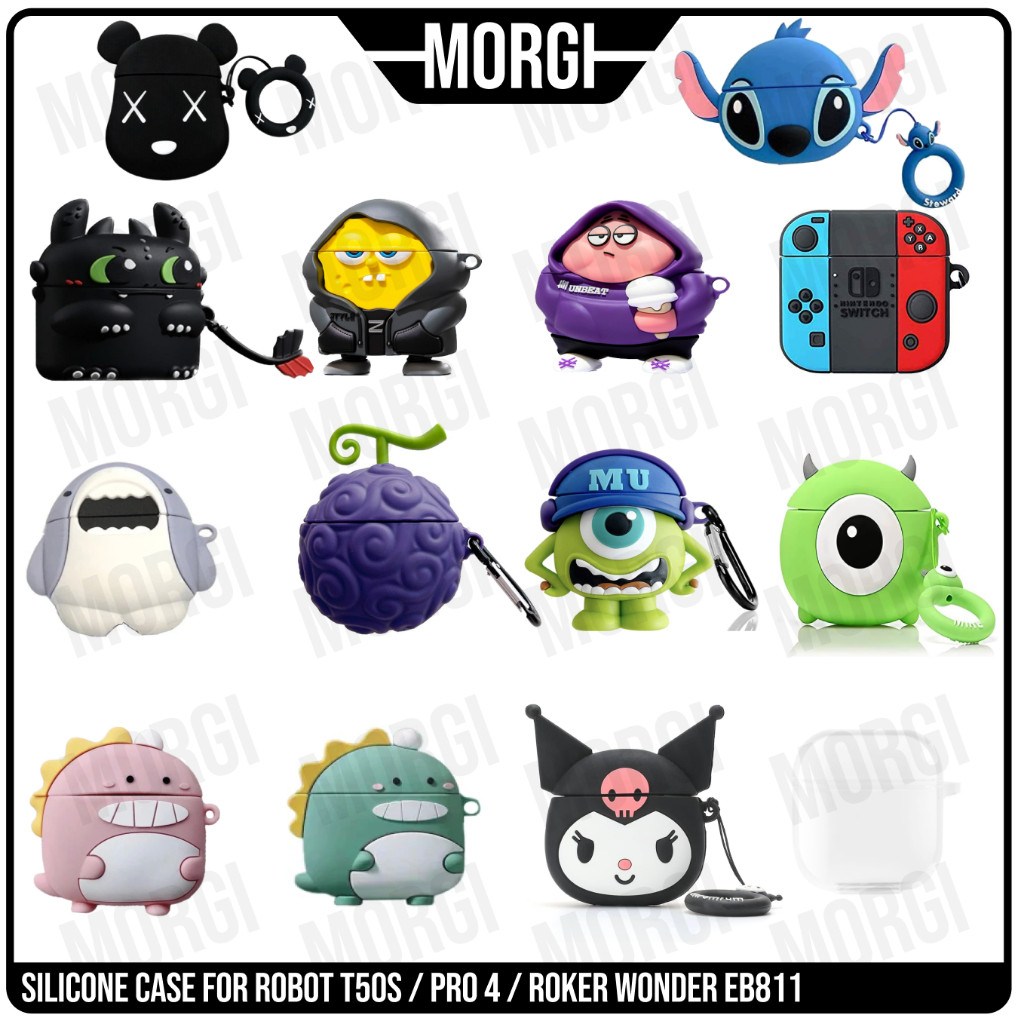 Case Robot T50S Casing Silicone Pro 4 Silicone Roker Wonder EB811 Cute ...