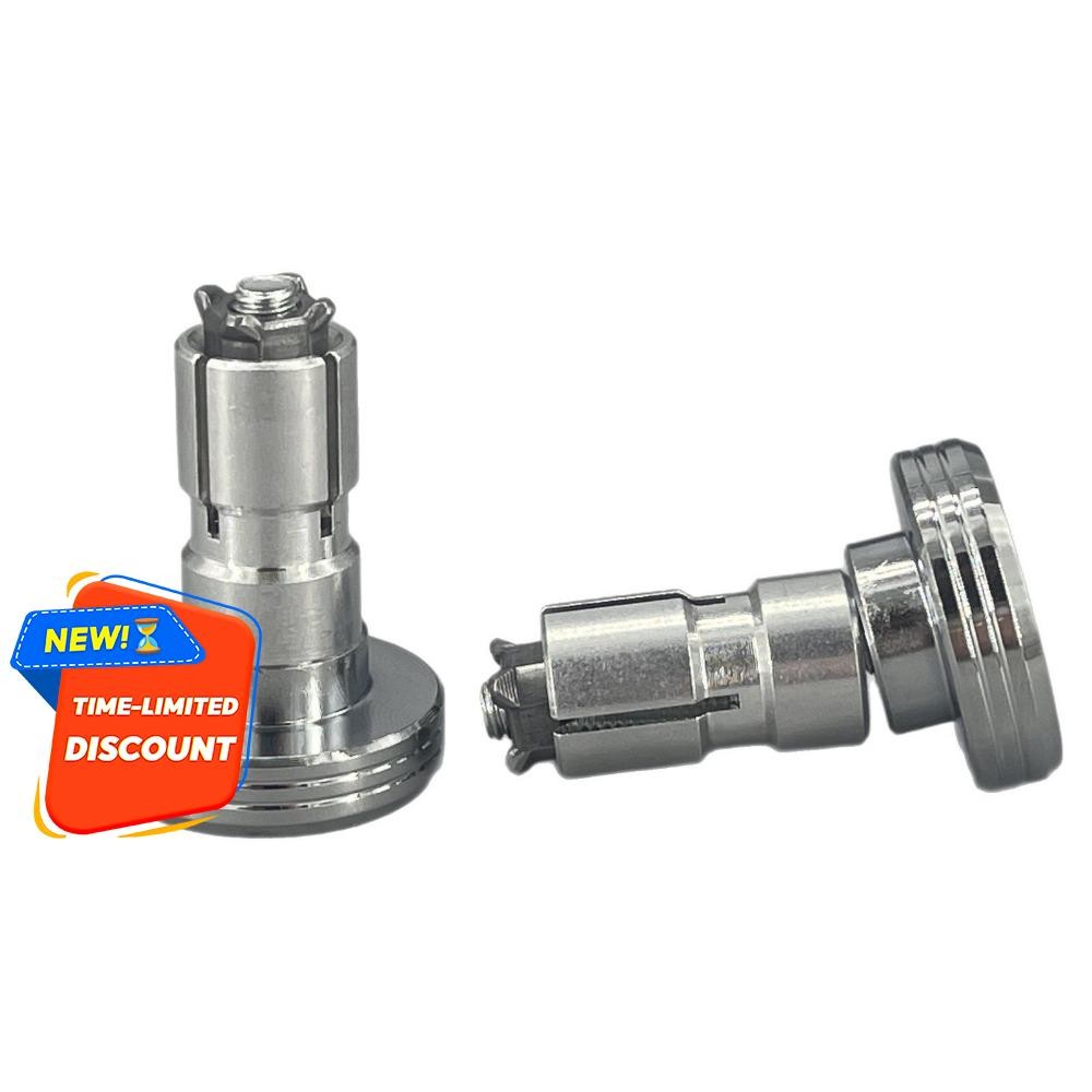 Motorcycle Handlebar End Caps - Universal Stainless Steel, Upgrade ...