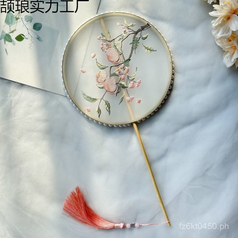 Classical Dance Fan Chinese Hanfu Ancient Round Fan Children's Dance ...