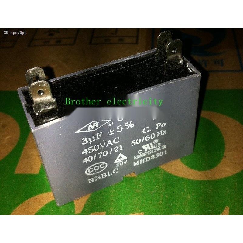 Air Conditioning Fan Capacitor 3UF 450V CBB61 Air Conditioning Fan ...