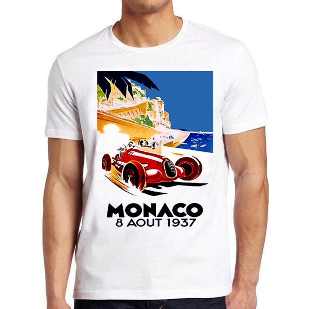 Monaco Grand Prix Race 1937 Auto Racing Top Meme Joke Funny Retro Mens ...