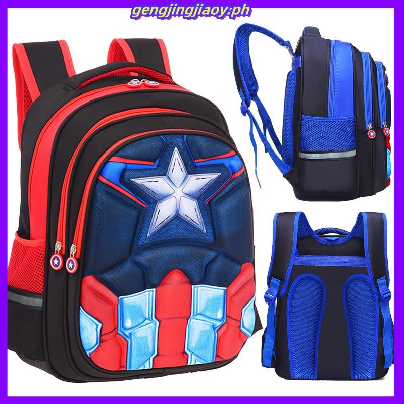 Spiderman batman Avengers Marvel elementary school cartoon school bag ...