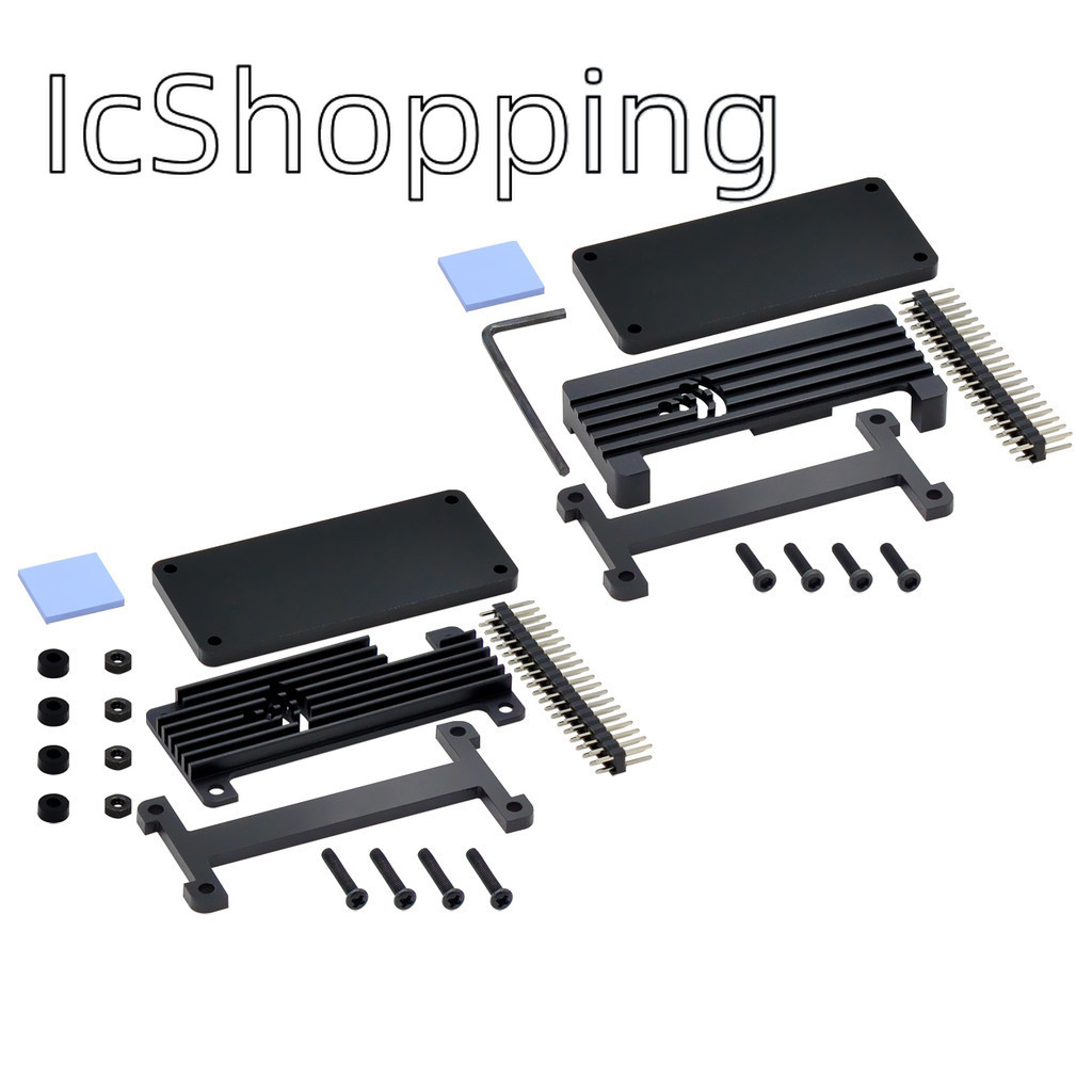 Raspberry Pi Zero 2 W Aluminum Case + Pin Header Screwdriver Passive ...