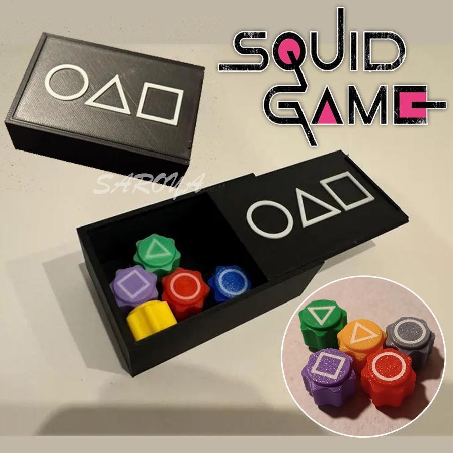 Gonggi Squid Game 5 Colors Gonggi Set 3D Printed Traditional Korean ...