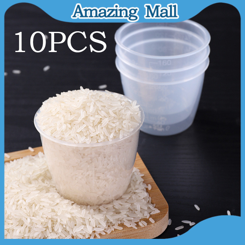 10pcs 160ml Plastic Rice Measuring Cups Electric Cooker Rice Measuring ...