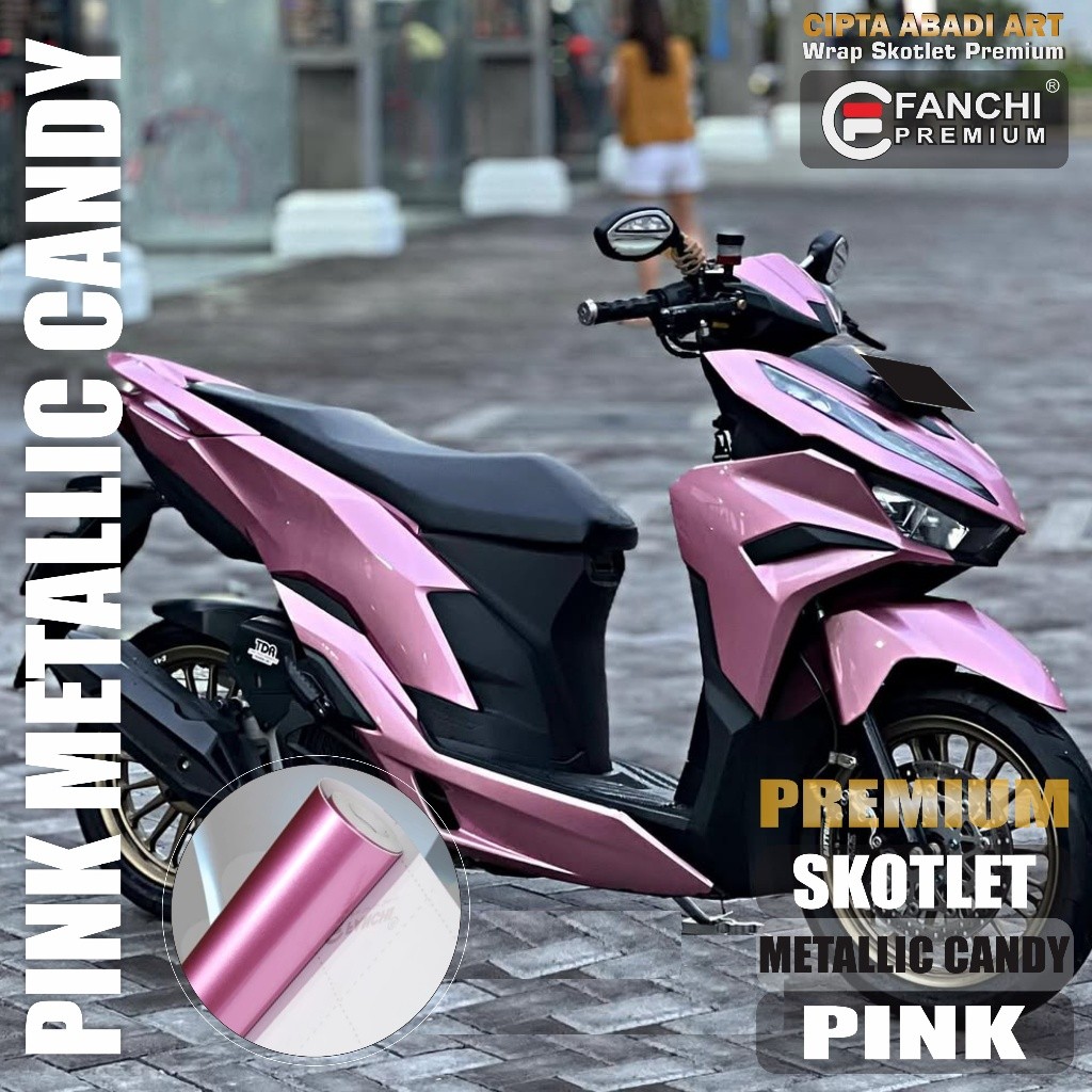 Pink Candy Motorcycle Scotlet Sticker Metallic Millennium Rose Pink ...