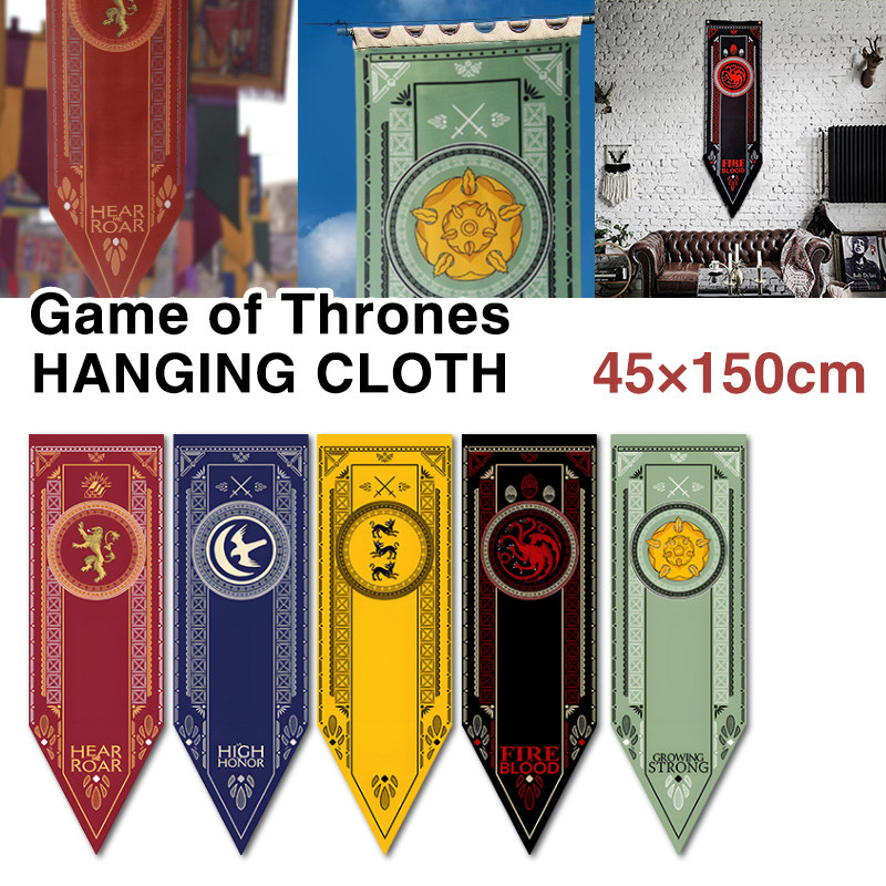 stark flag Families Home Decor Wolf Dragon Banner decorate A Song of ...