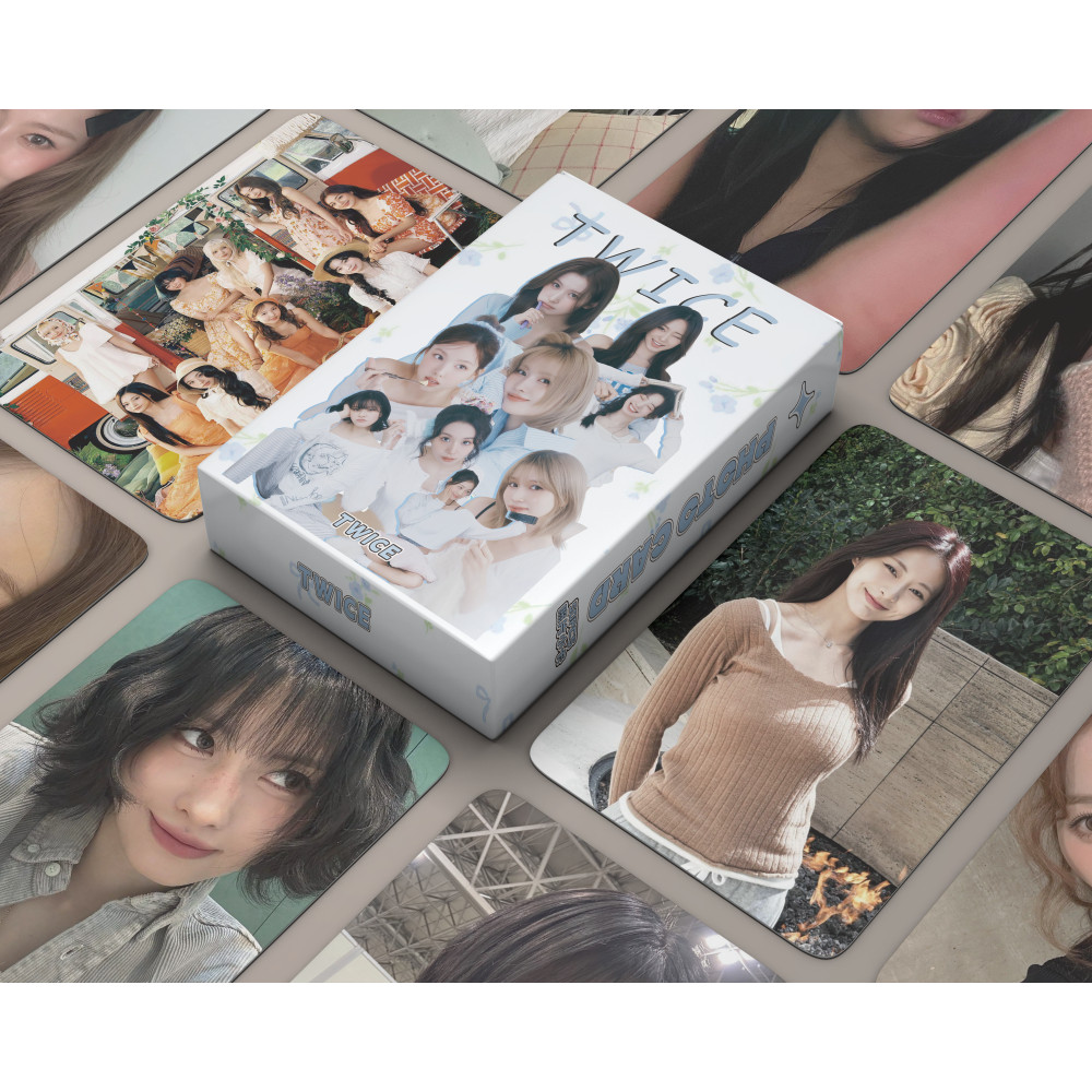 50-55pcs/box TWICE Album Photocards Hare Hare Hologram Laser Cards Nayeon Jeongyeon Momo Sana ...