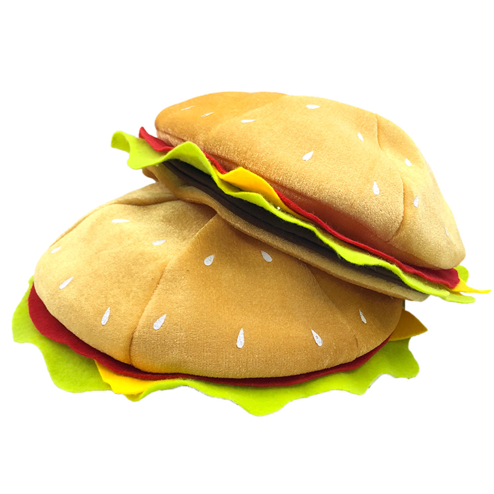 EAS-Halloween Hamburger Fancy Hat Cheeseburger Shaped Fast Food Hat ...