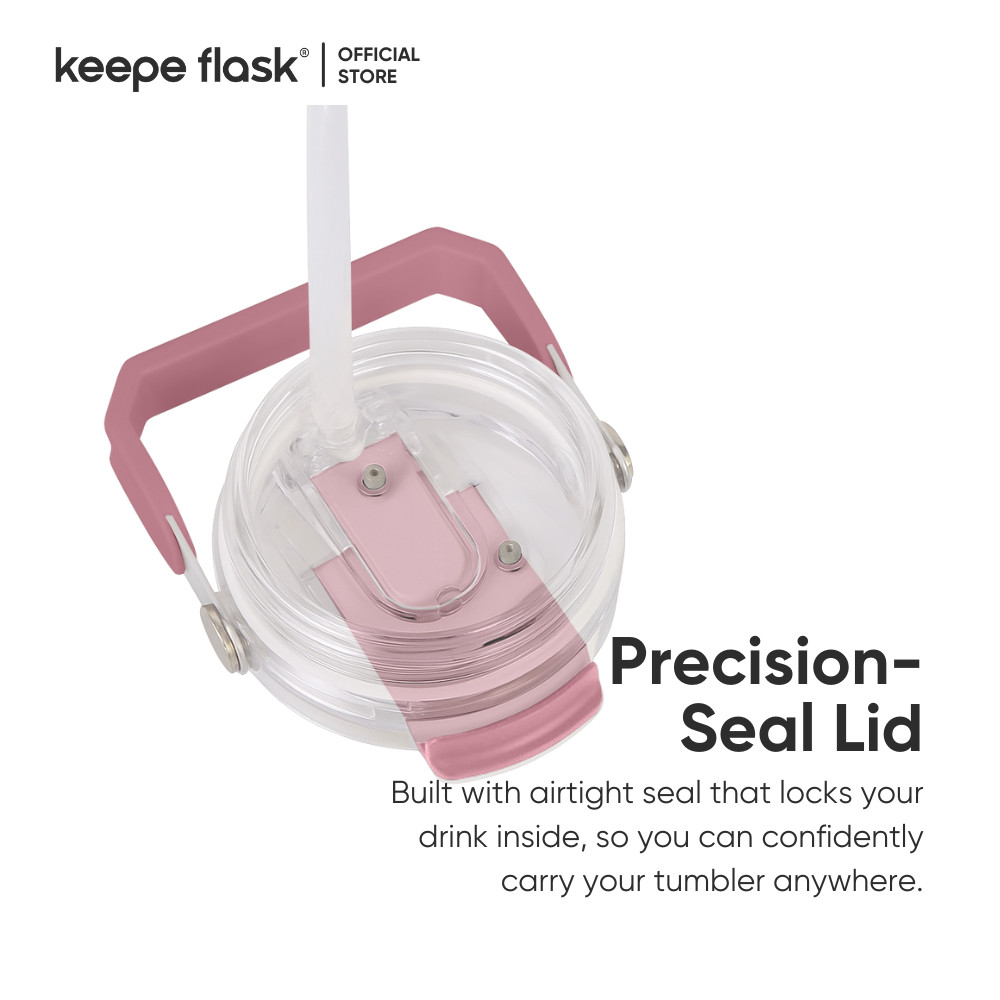 [Name Engraving] Keepe Flask Pink Premium CERAMIC LINER Tumbler ...