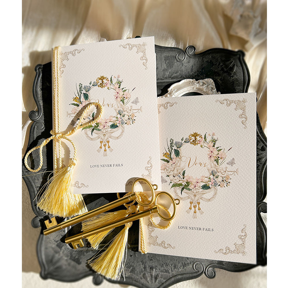 Wedding Vow Card Premium Bride Groom Vow Hand Card Pick-up Marriage ...