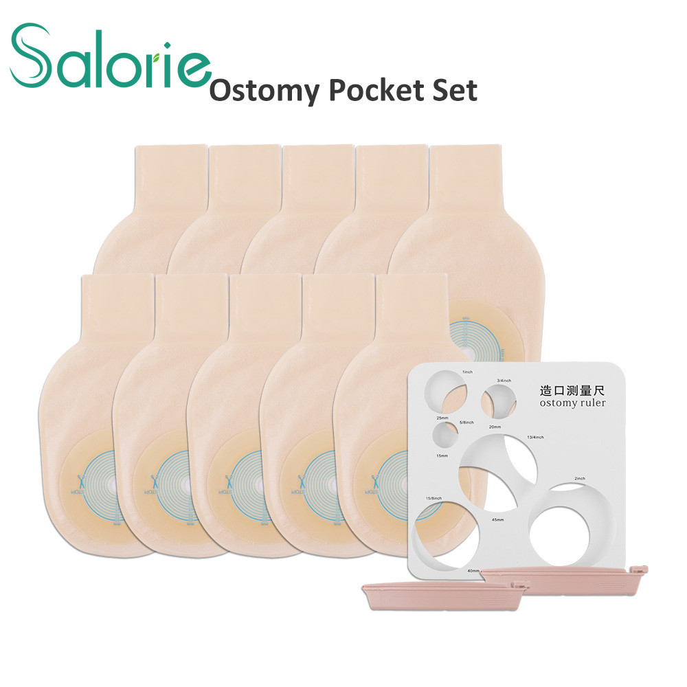 Colostomy Bags Skin Color Ostomy Bags with Clip Drainable Ostomy Pouch ...