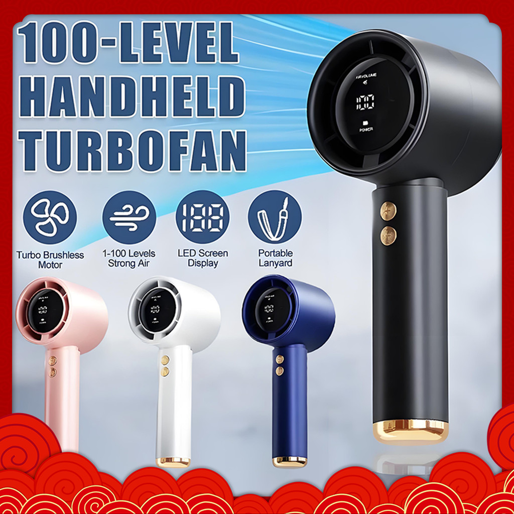 ⚡24H Shipping⚡Portable Mini Fan Rechargable N68 Foldable Turbo Fan with ...