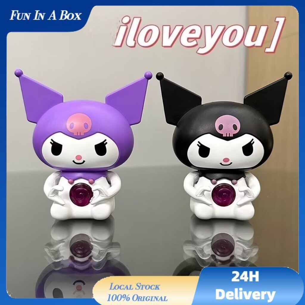 Cute Heart Gesture Talking Kuromi Toy Can Say I love You For Kids Girls ...