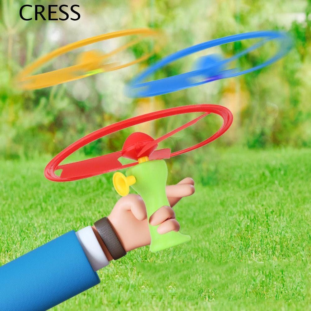 CRESS Pull Flying Disc Toys, Launcher Spinner Atmosphere Prop Ripcord ...