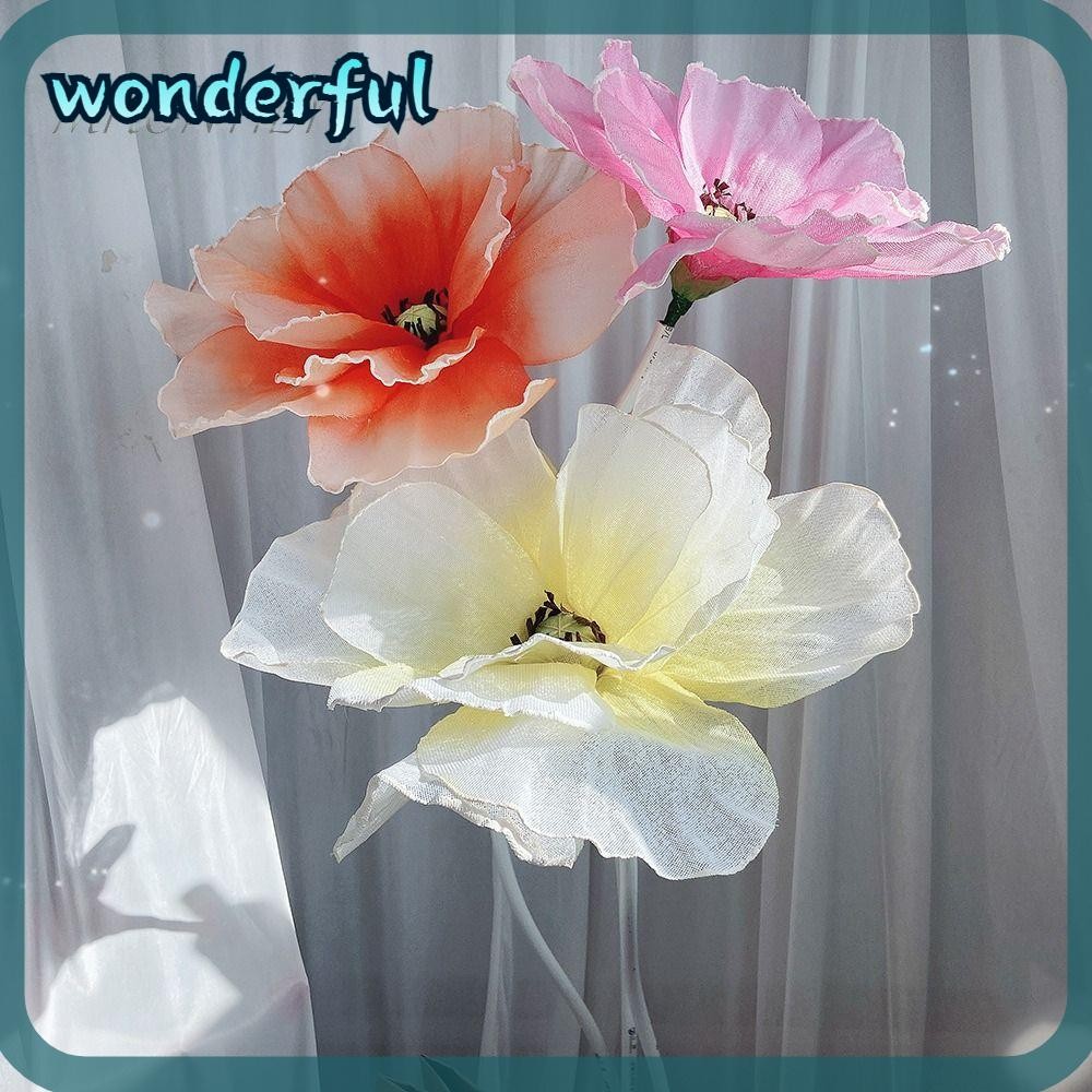 WONDER Giant Simulation Poppy Flower, Window Display Home Garden Decor ...