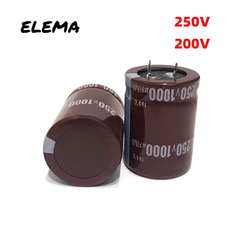 200V 250V Capacitor 220UF 330UF 470UF 680UF 820UF 1000UF 1200UF 1500UF 2200UF Aluminum ...