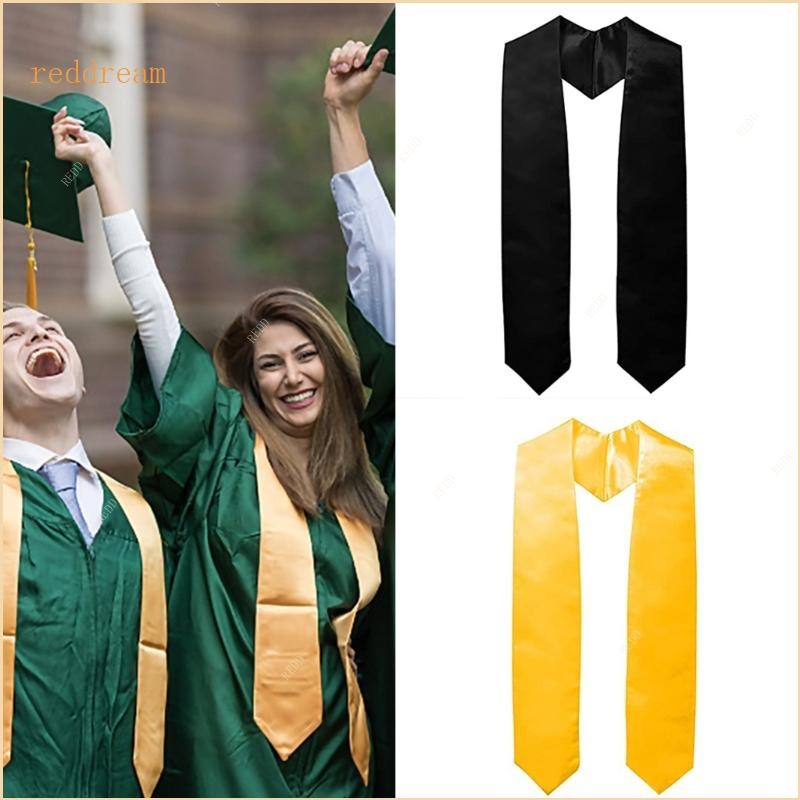 REDD College Teens Plain Graduation Stole Sash Suit Graduation Gown for ...