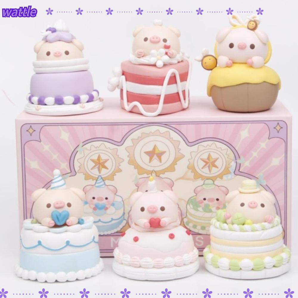 WATTLE Figures Collectibles, Piko Pig Dessert Series PVC Anime Figure ...